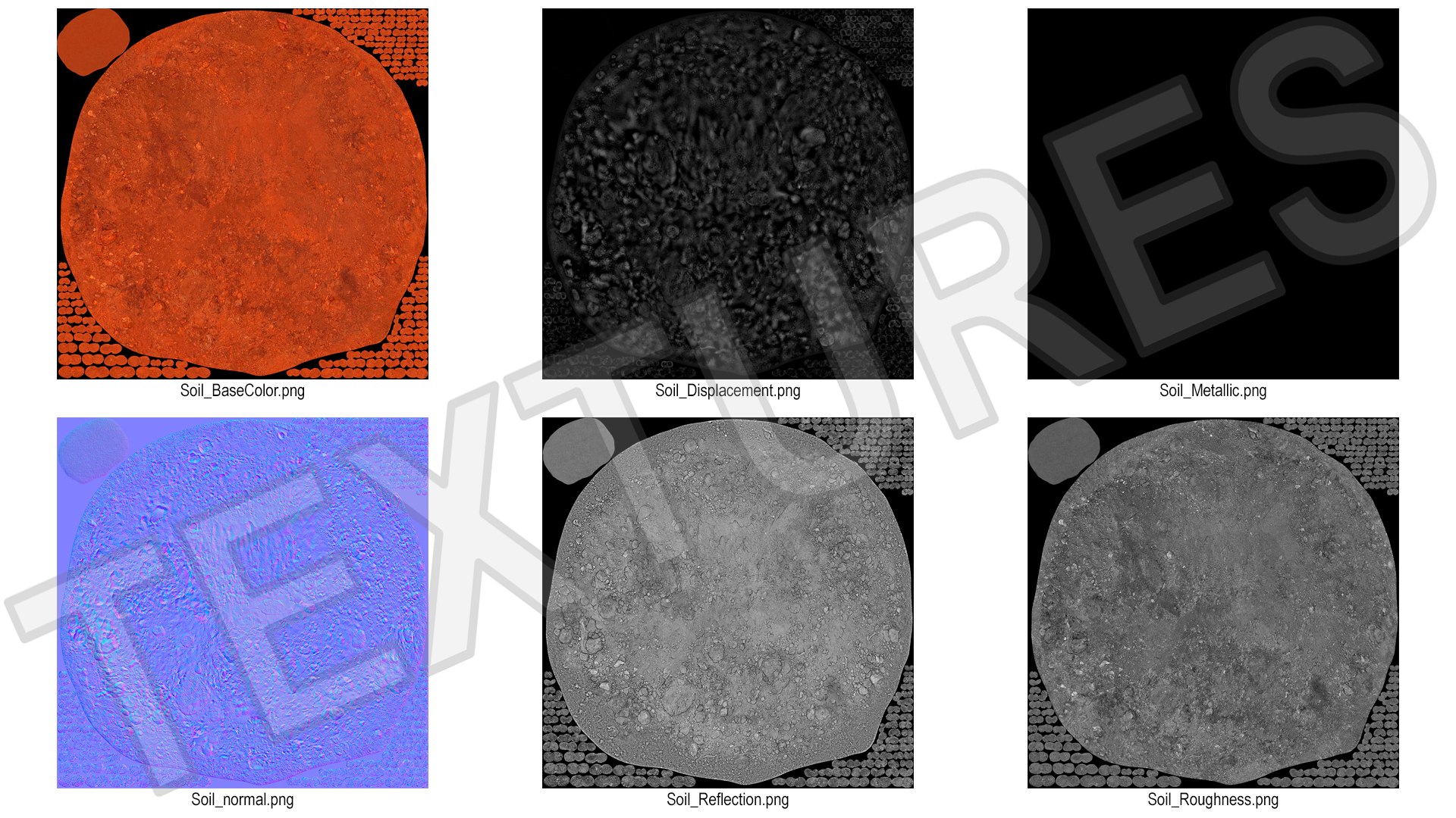 3D Pile Of Red Mars Soil Model - TurboSquid 2374030