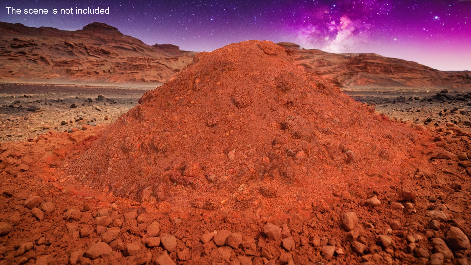 3D Pile Of Red Mars Soil Model - TurboSquid 2374030