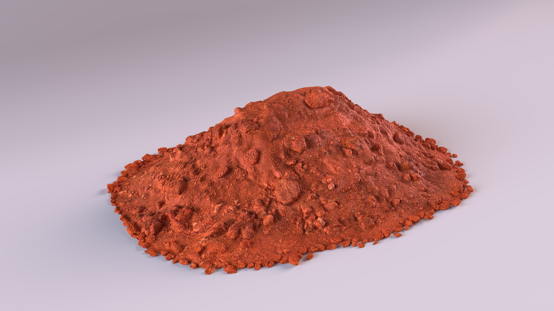 3D Pile Of Red Mars Soil Model - TurboSquid 2374030
