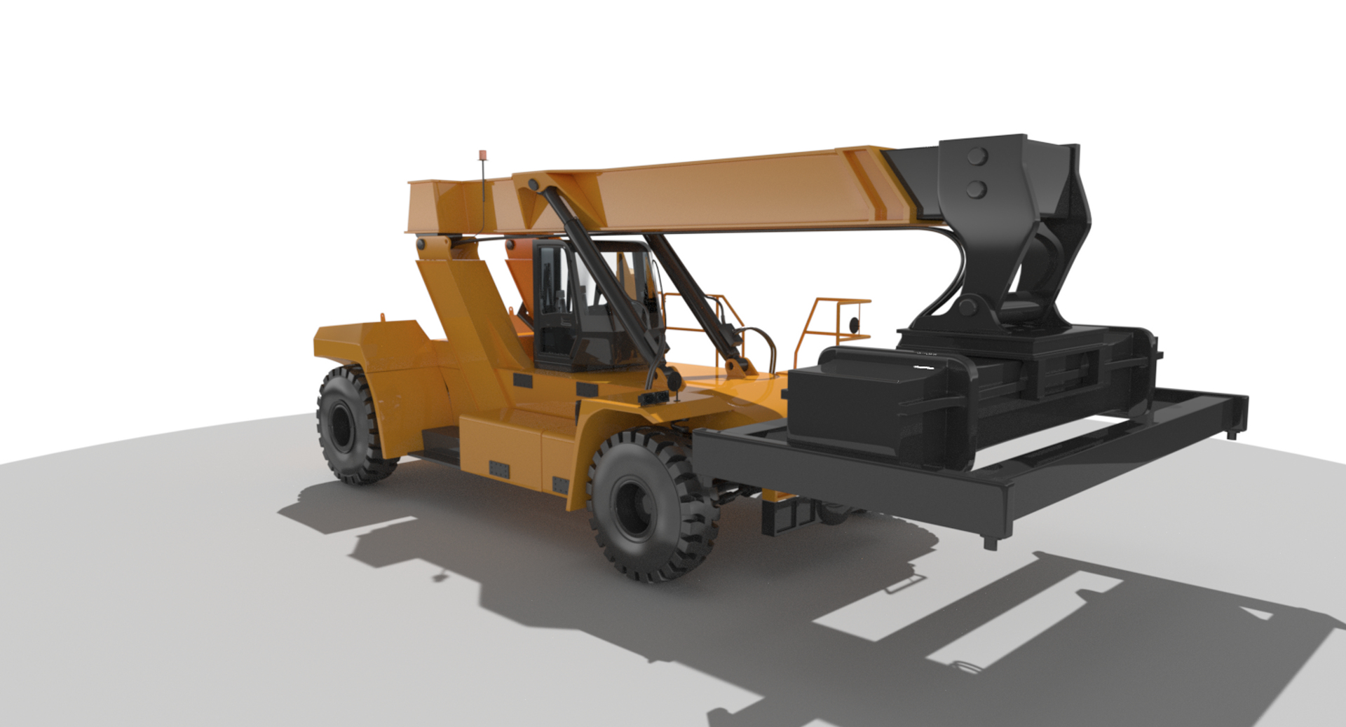 3d Reach Cargo Containers Handler Model