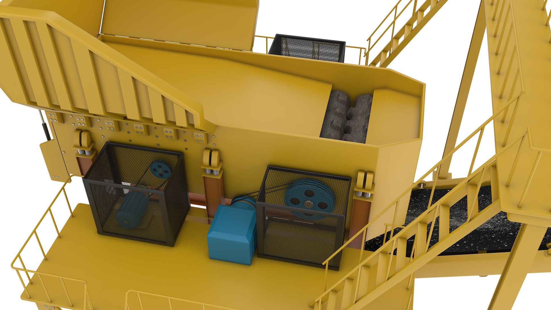 3D Model Stone Crusher - TurboSquid 2207365