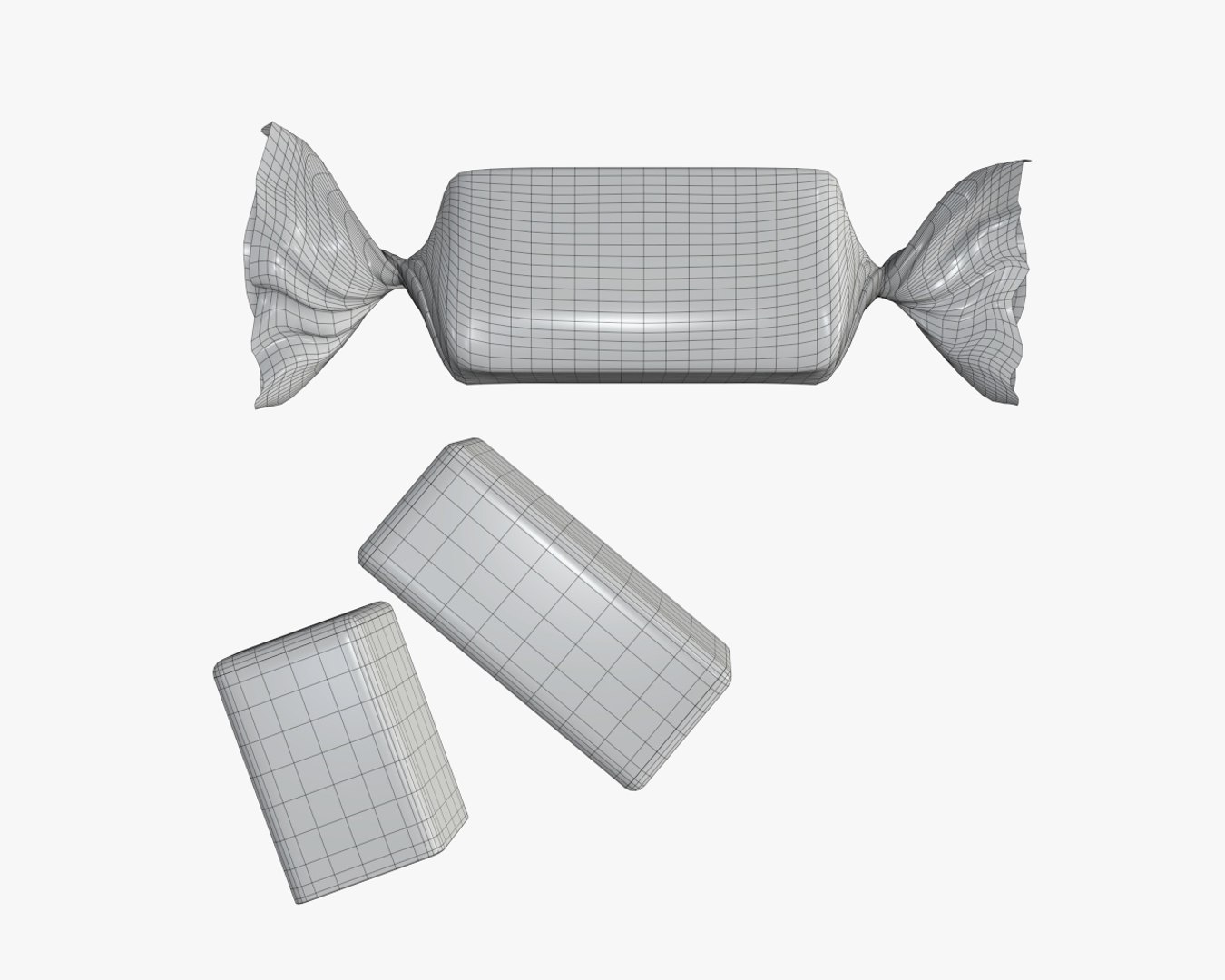 Candy Wrap Mock 3D Model - TurboSquid 1433032