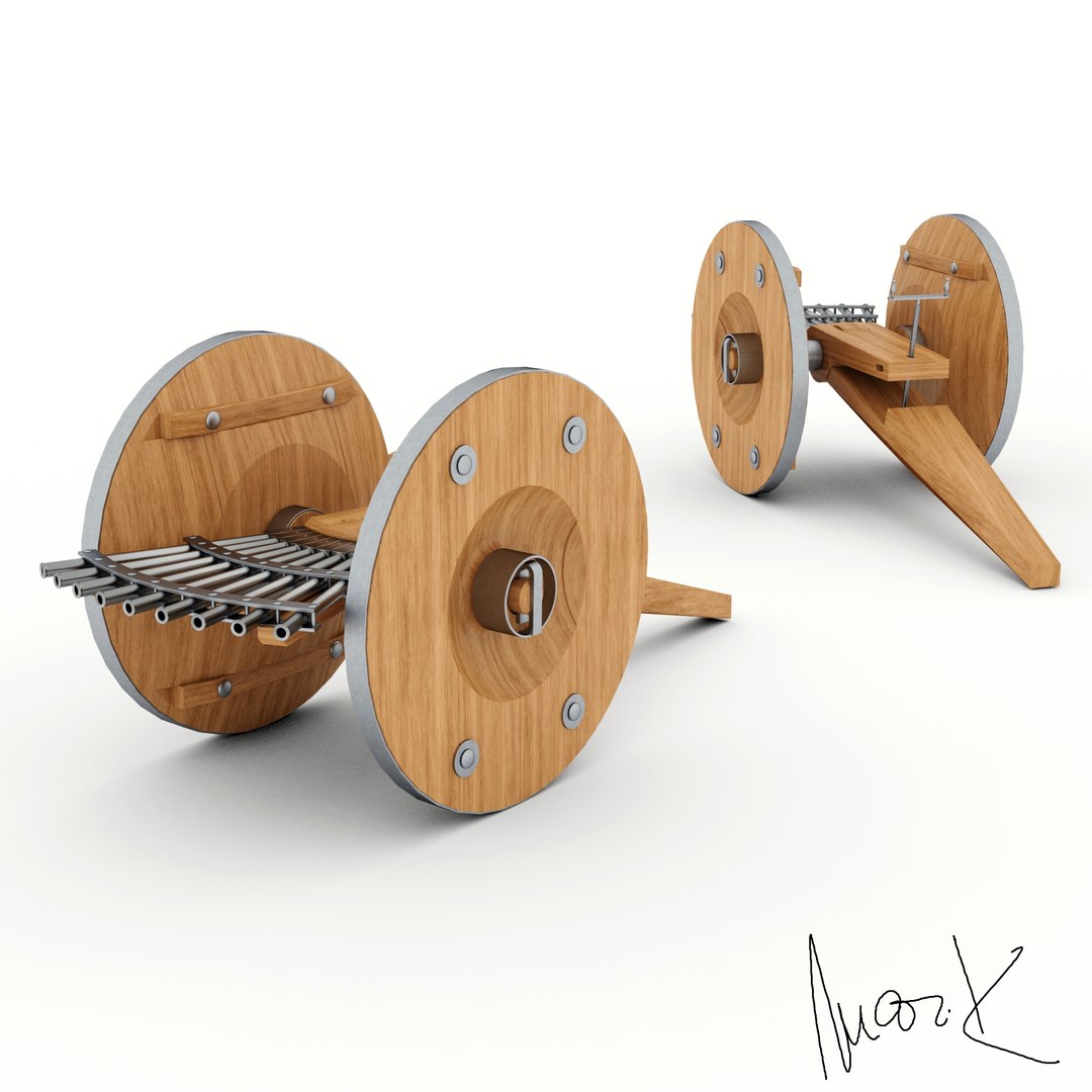 Machine-gun Leonardo Da Model - TurboSquid 1211972