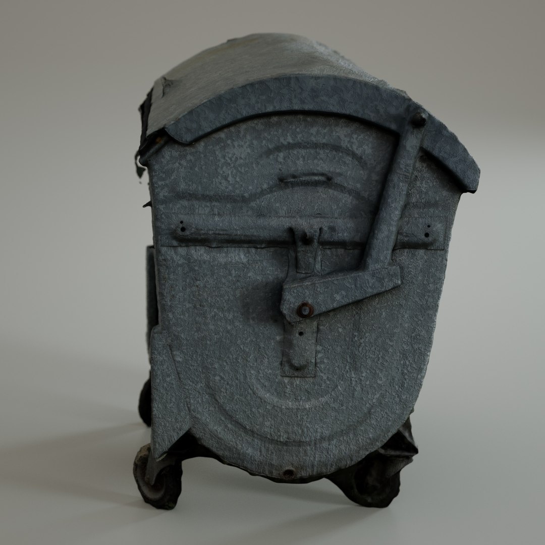 3d Model Of Refuse Bin Scan