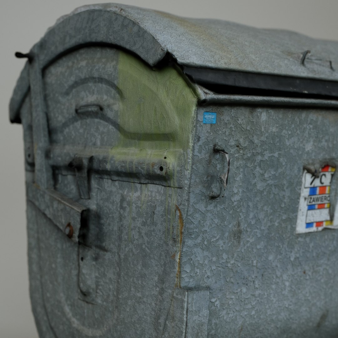 3d model of refuse bin scan