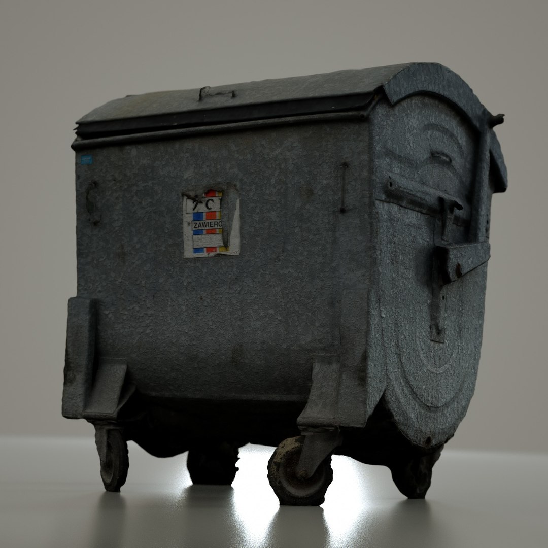 3d model of refuse bin scan