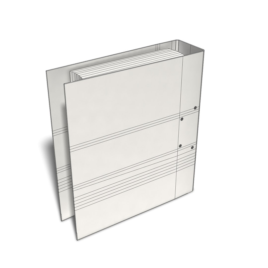 3d Model Office Folders
