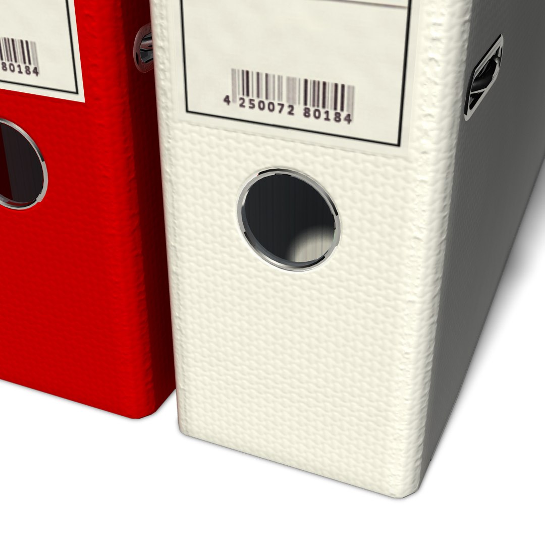 3d Model Office Folders