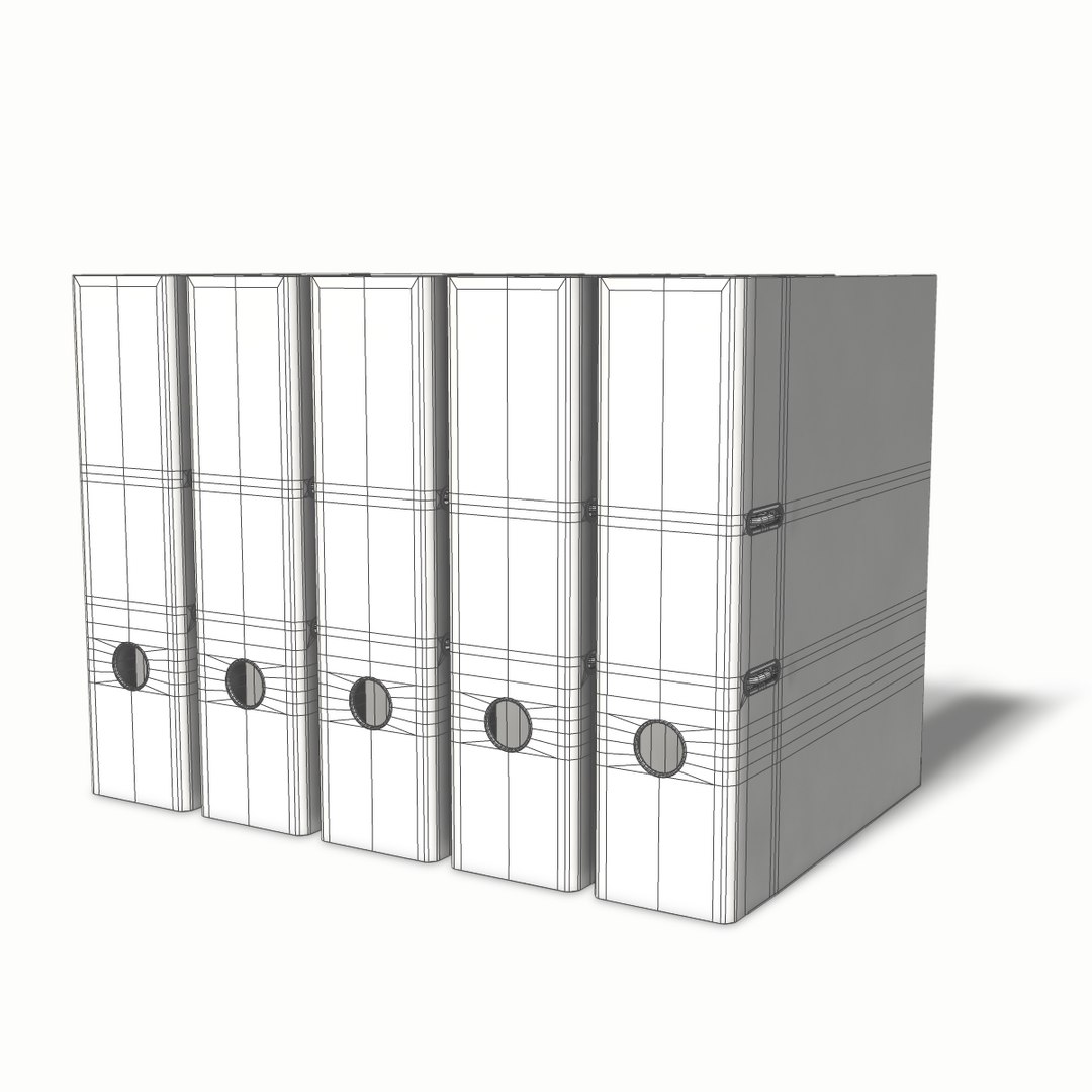 3d Model Office Folders