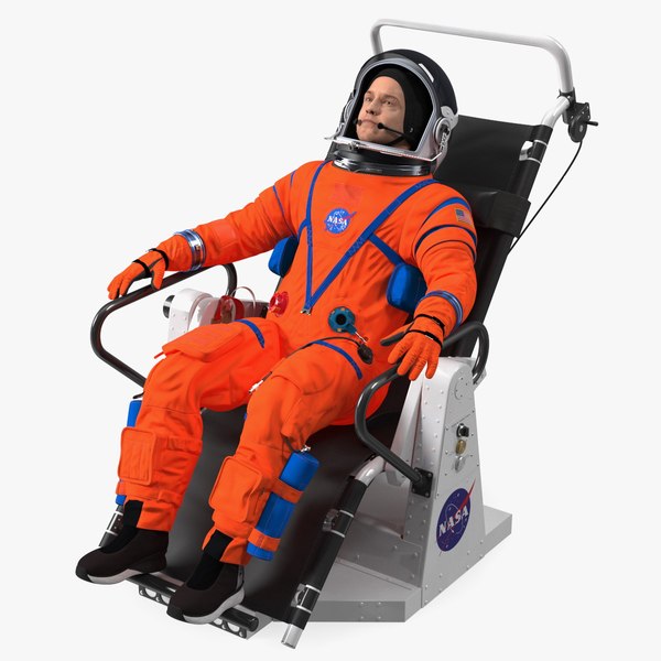 modelo 3d Astronauta de la NASA en una silla de entrenamiento ...