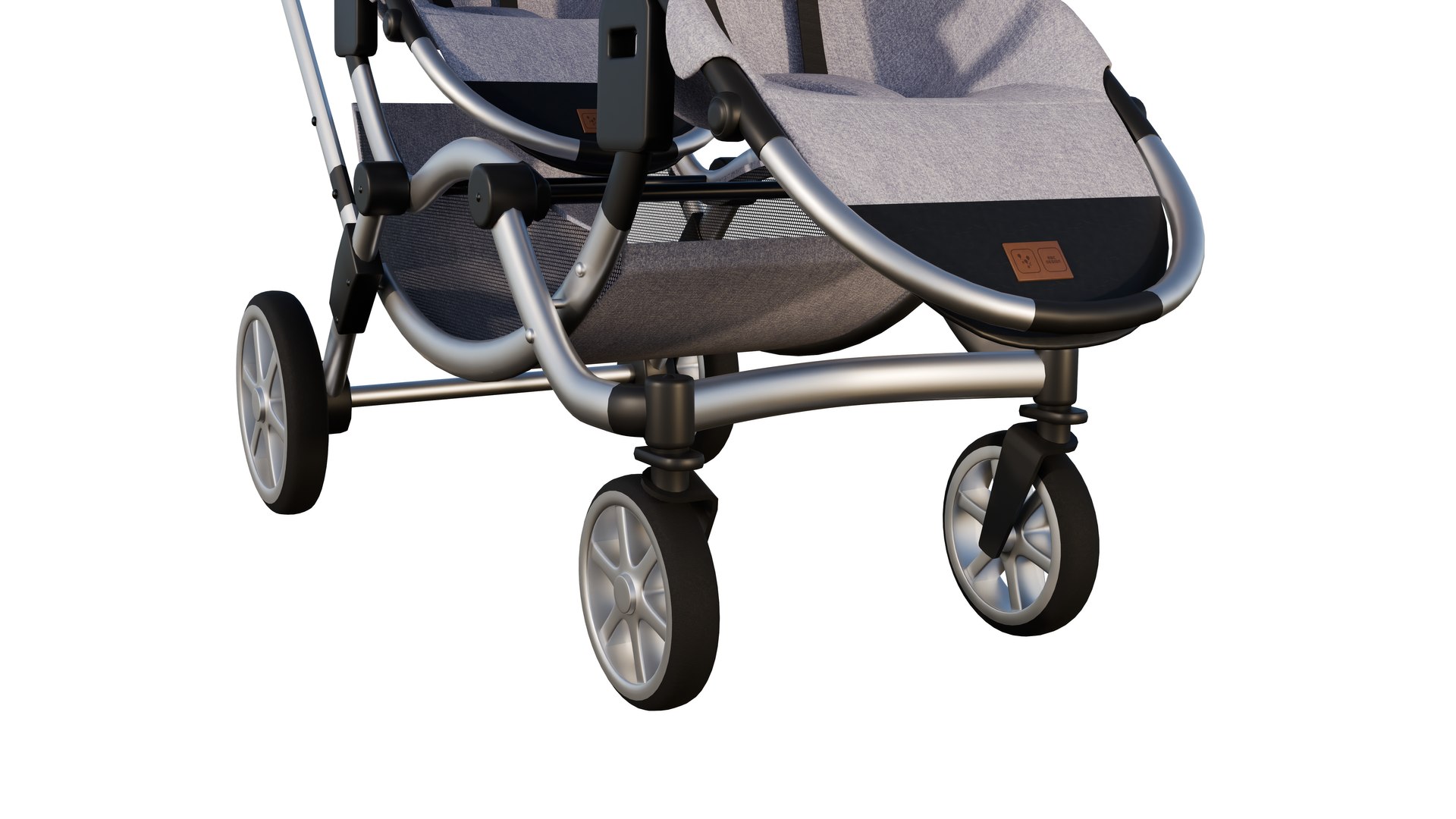 3D Model Twin Baby Stroller 3D Model - TurboSquid 2420026