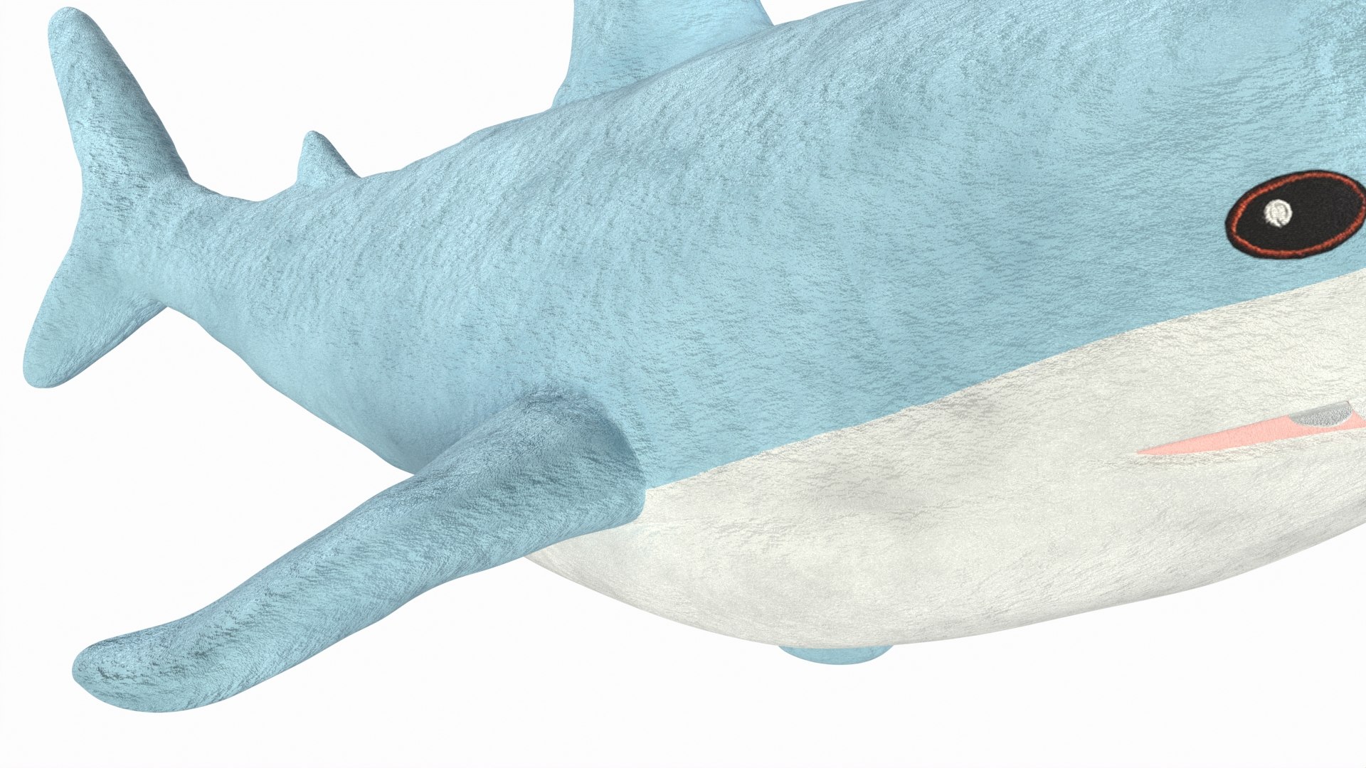 3D Big Soft Toy Shark - TurboSquid 2368870
