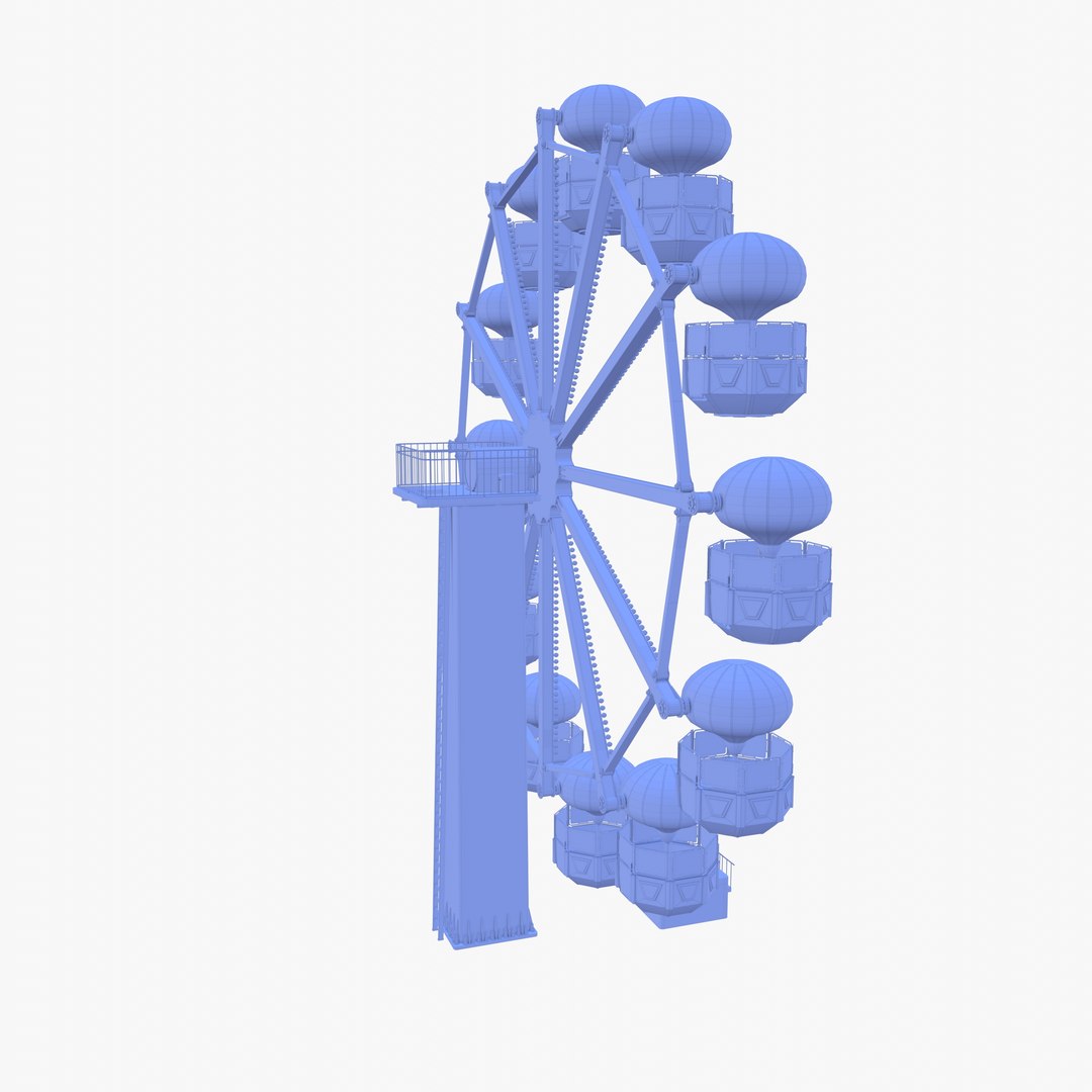 Animated ferris wheel v4 3D model - TurboSquid 2065172
