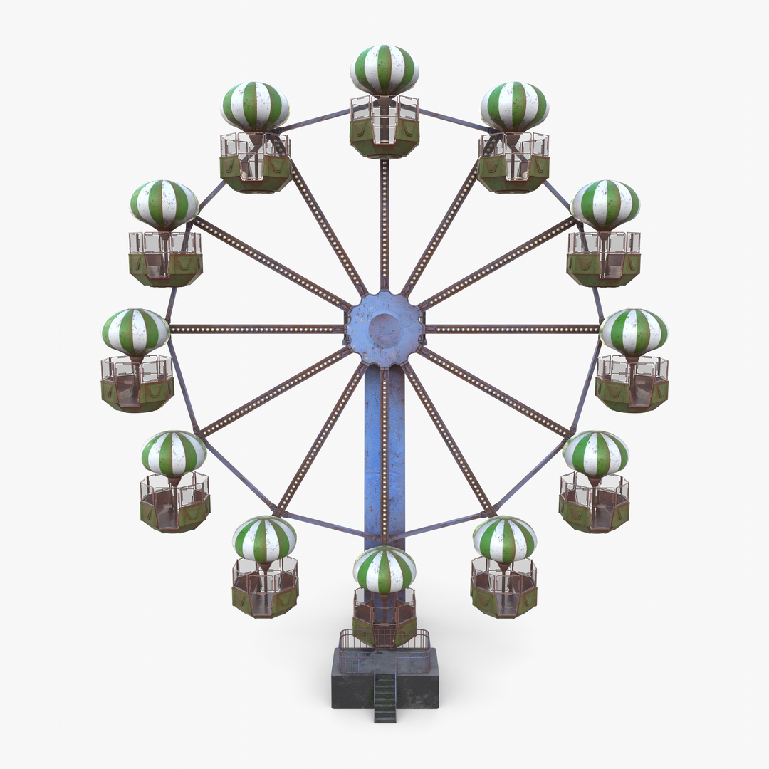 Animated ferris wheel v4 3D model - TurboSquid 2065172