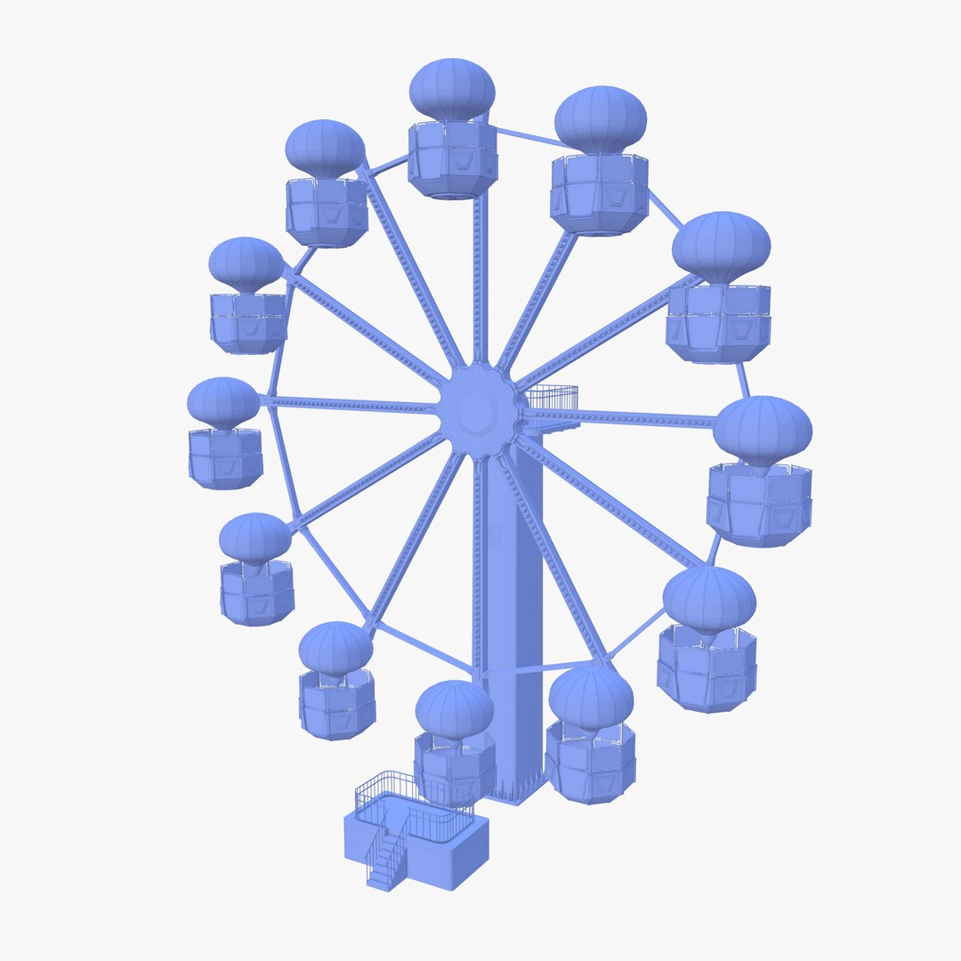 Animated ferris wheel v4 3D model - TurboSquid 2065172