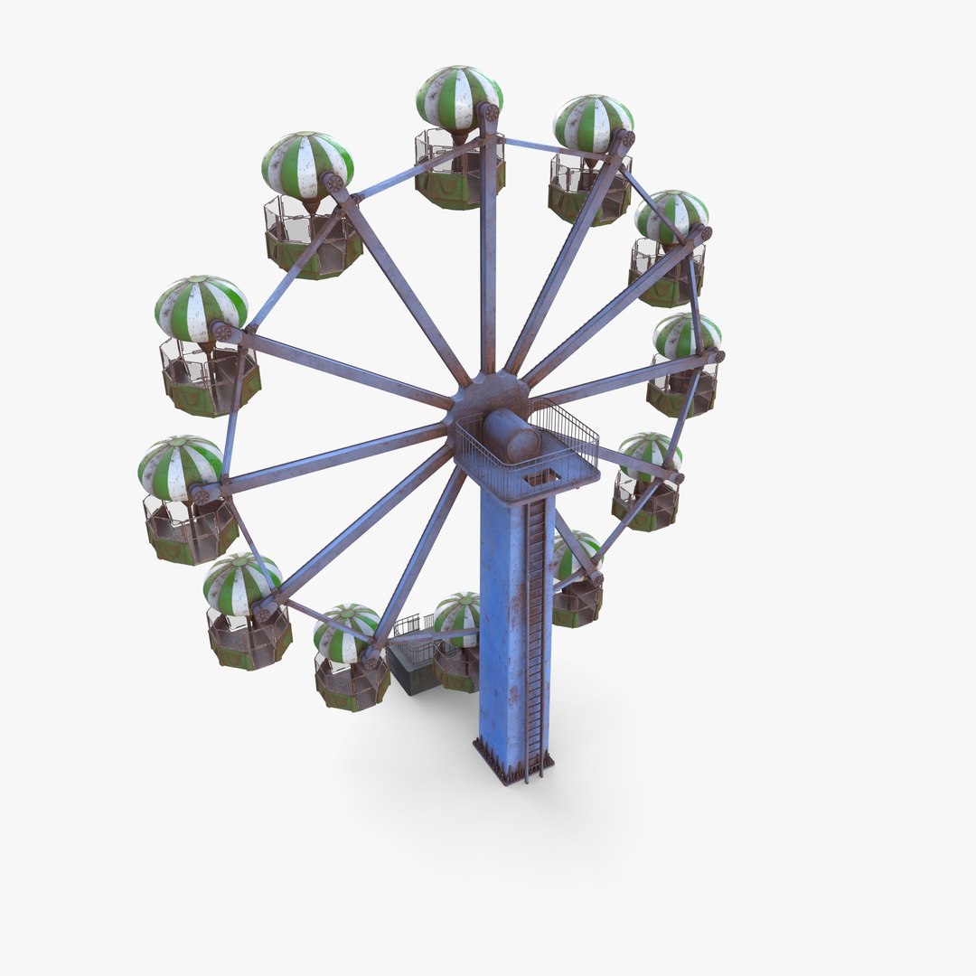Animated ferris wheel v4 3D model - TurboSquid 2065172