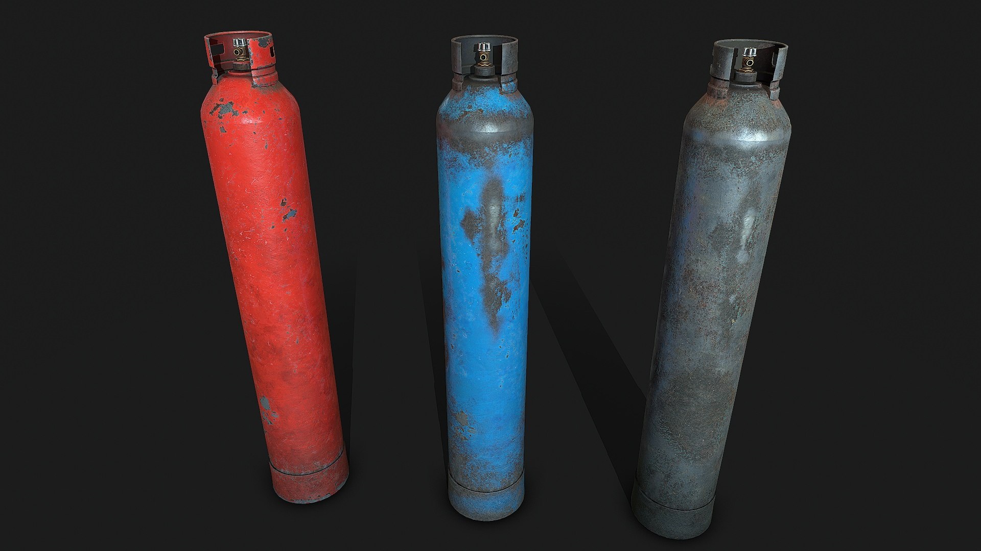 3D Gas Cylinder 2 - TurboSquid 2152279