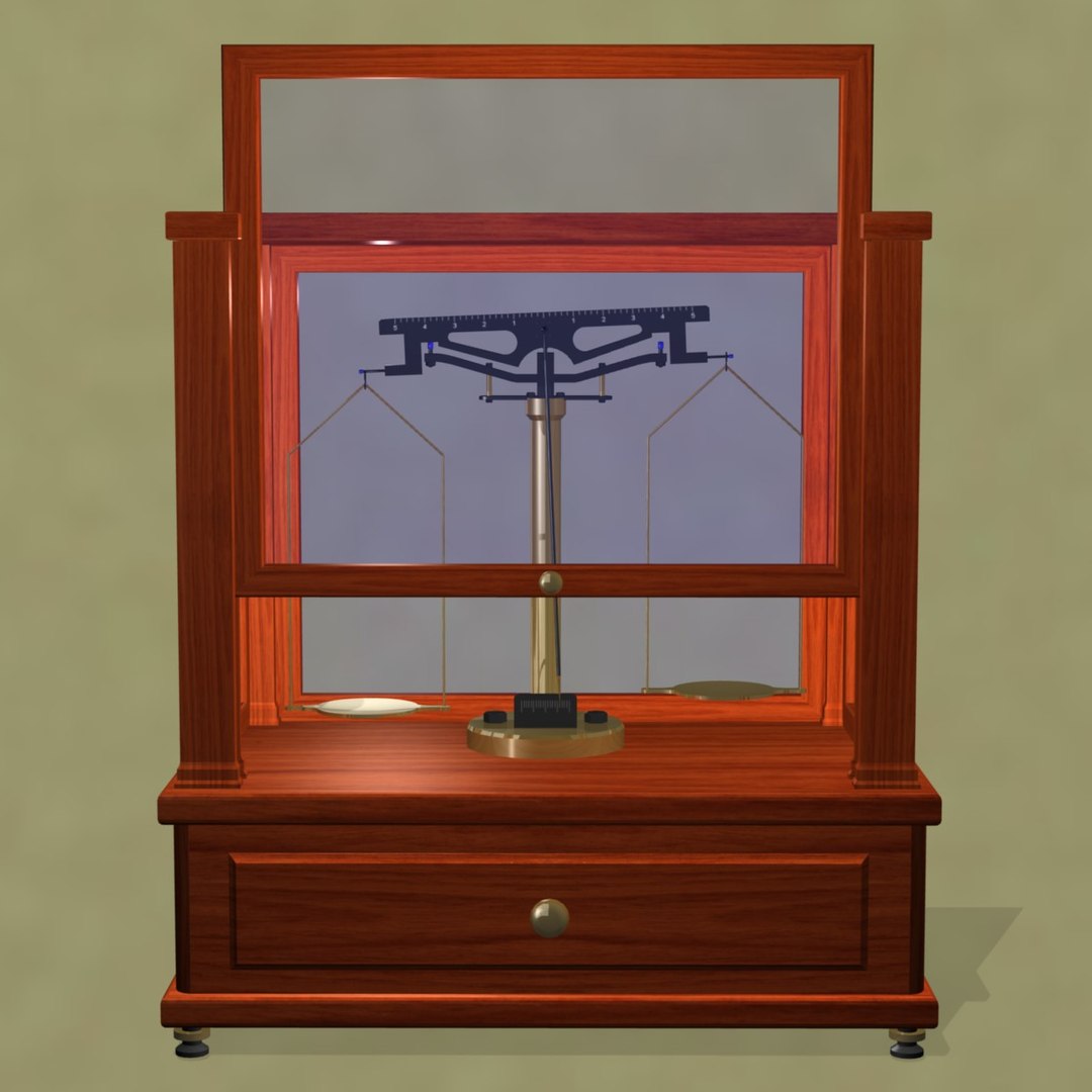 Antique Balance Beam Scale 3ds