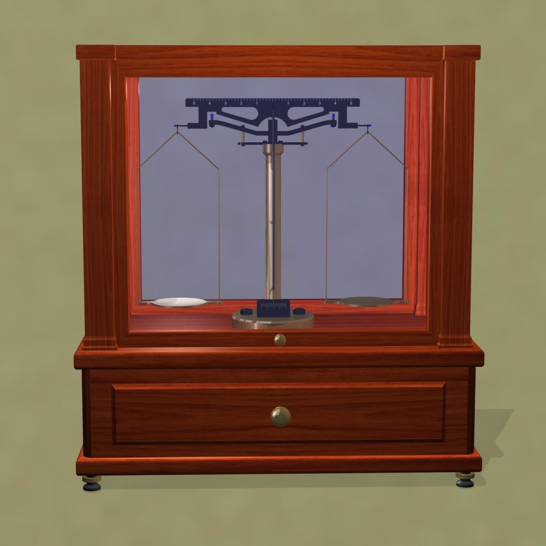 Antique Balance Beam Scale 3ds
