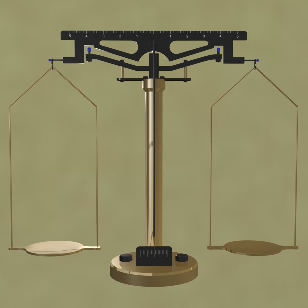 Antique Balance Beam Scale 3ds