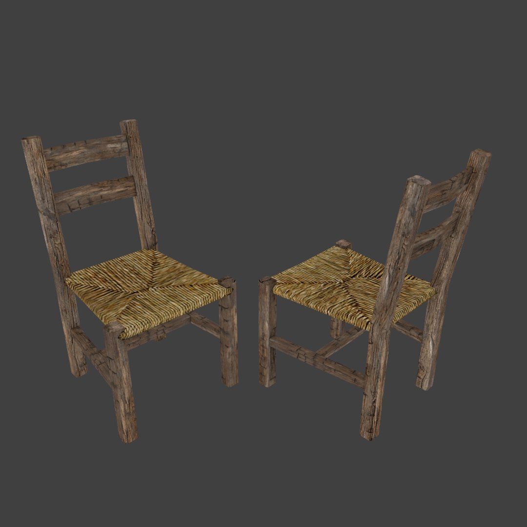 Blender Rustic Chair