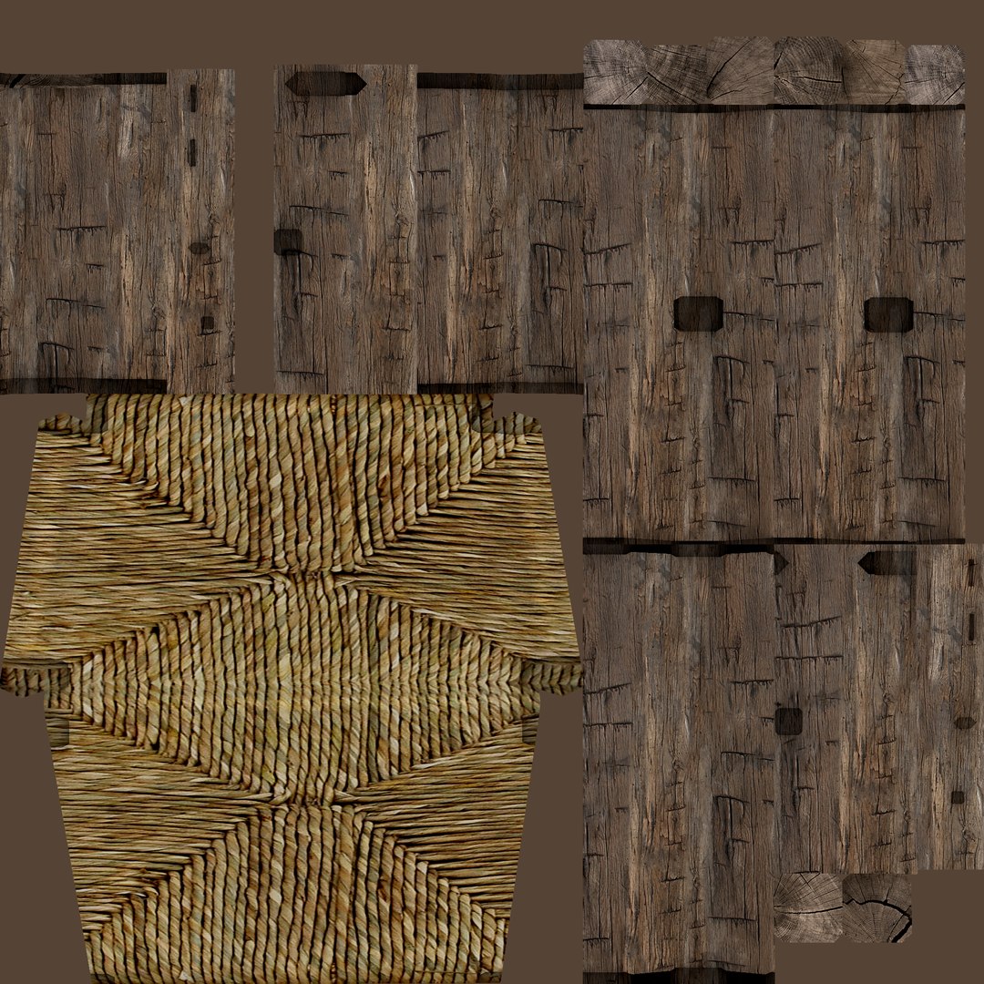 Blender Rustic Chair