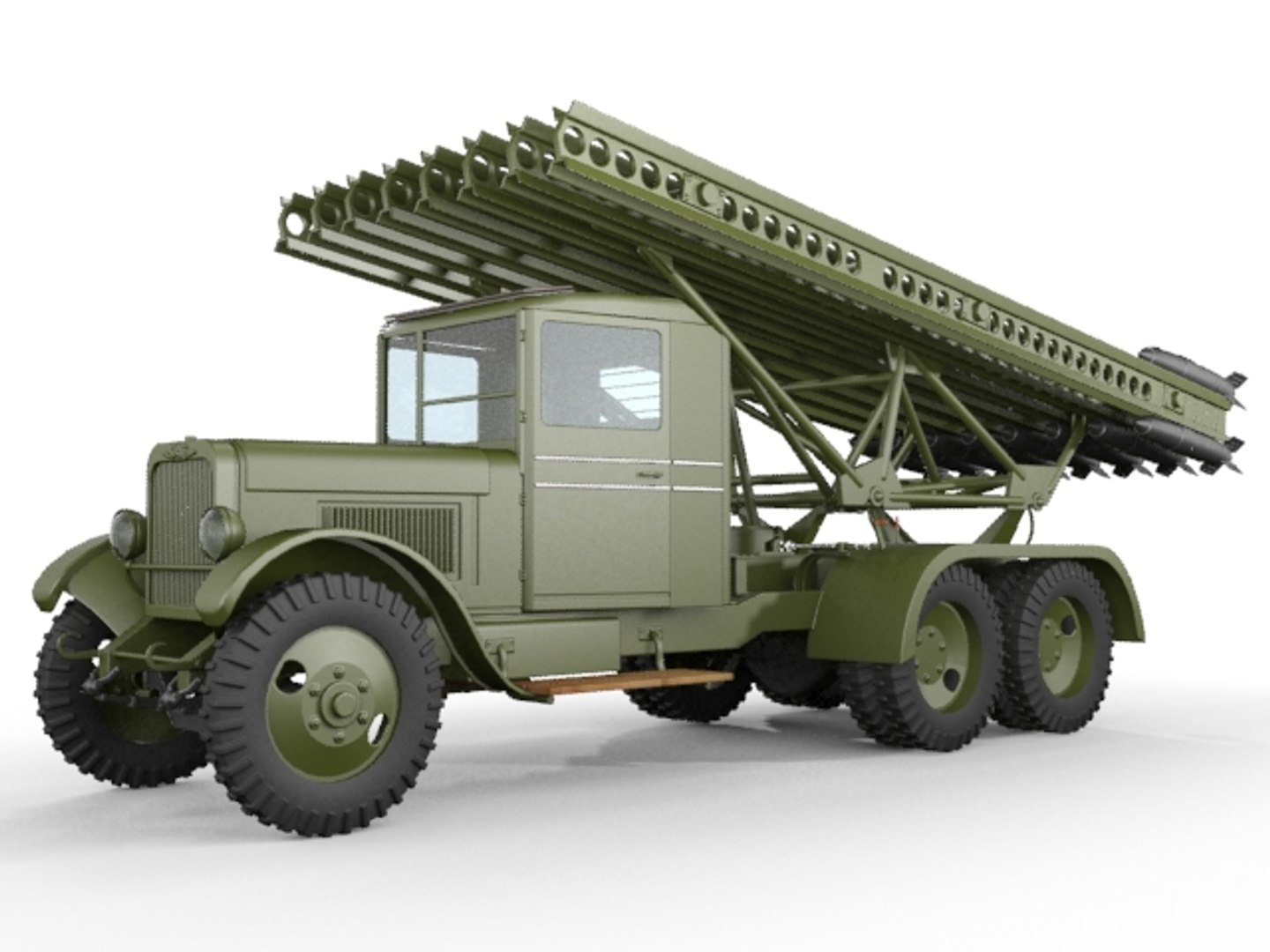 3ds Max Zis-6 Rocket Launcher Truck