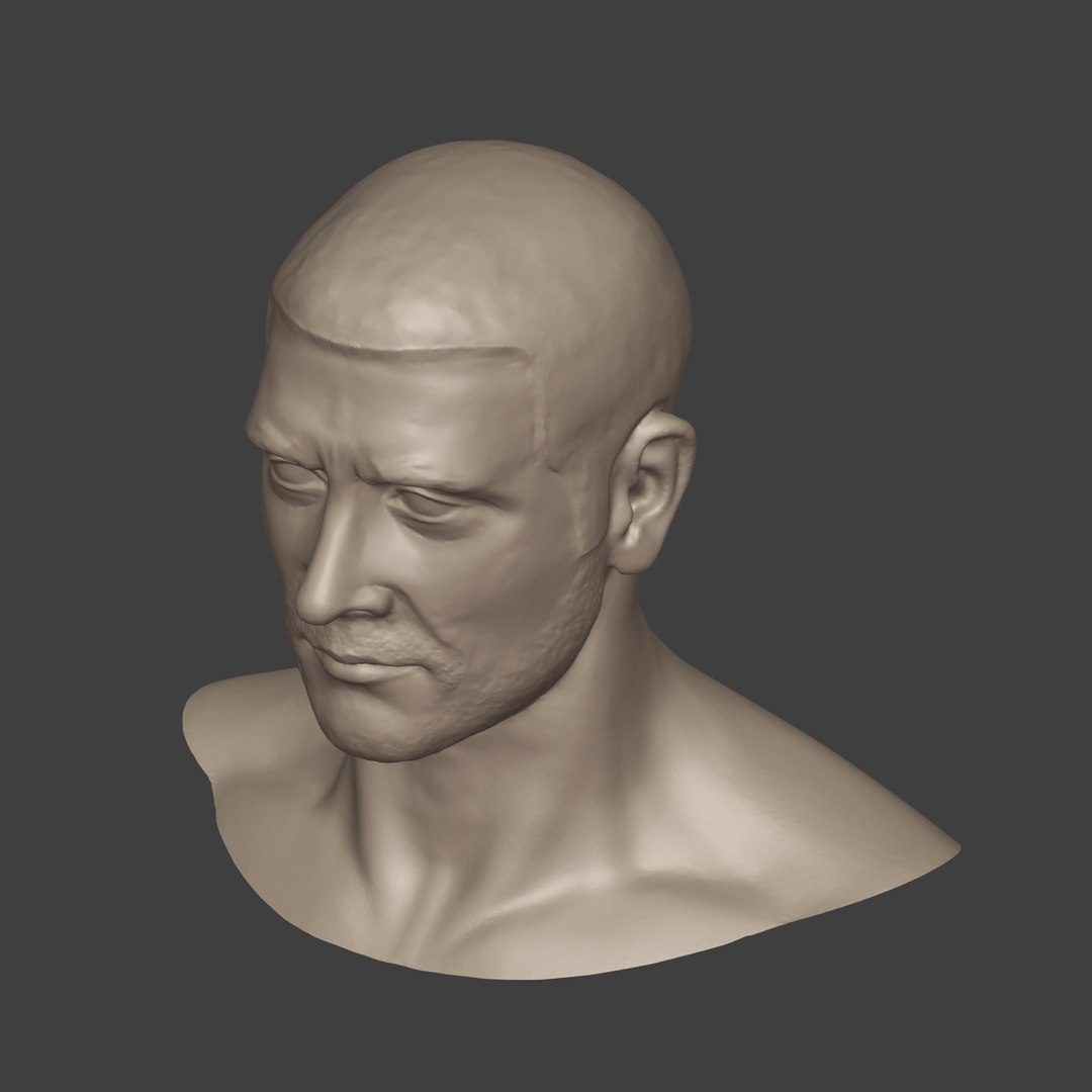 Caucasian Bust Model - TurboSquid 1906045