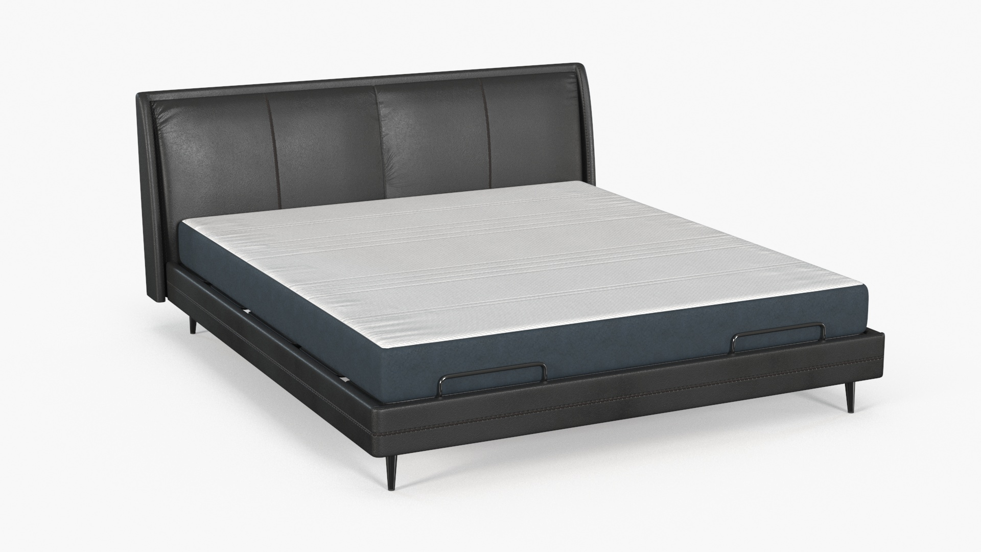 3D Smart Electric Bed Black Rigged - TurboSquid 2256161