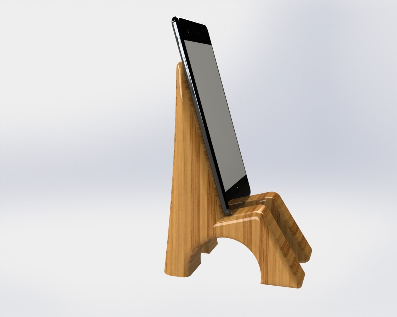 Solidworks Wooden Phone Stand 3ds