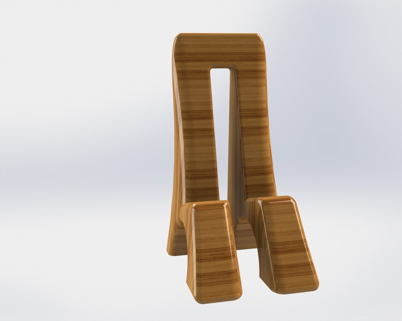Solidworks Wooden Phone Stand 3ds