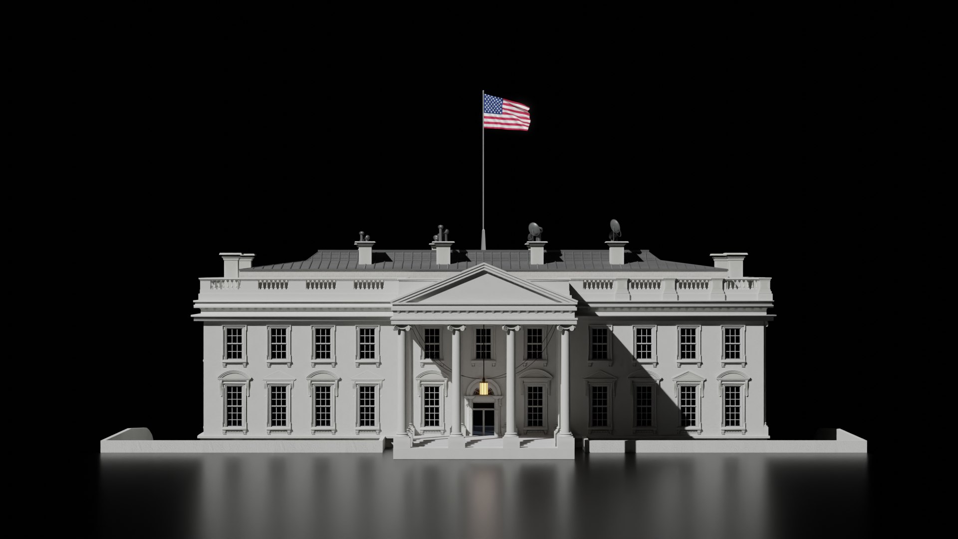 3D The White House Model - TurboSquid 2102181