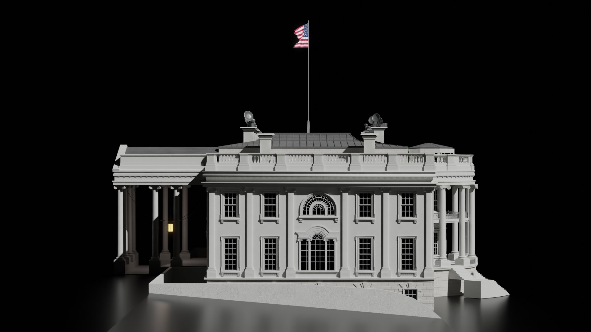 3D The White House Model - TurboSquid 2102181