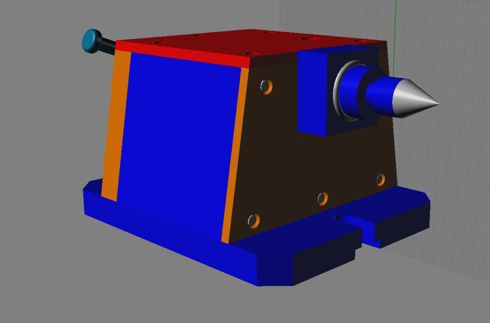 3D Tailstock Model - TurboSquid 2205226