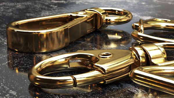 Metal Claw Clasp Gold Set 3D model - TurboSquid 1777300