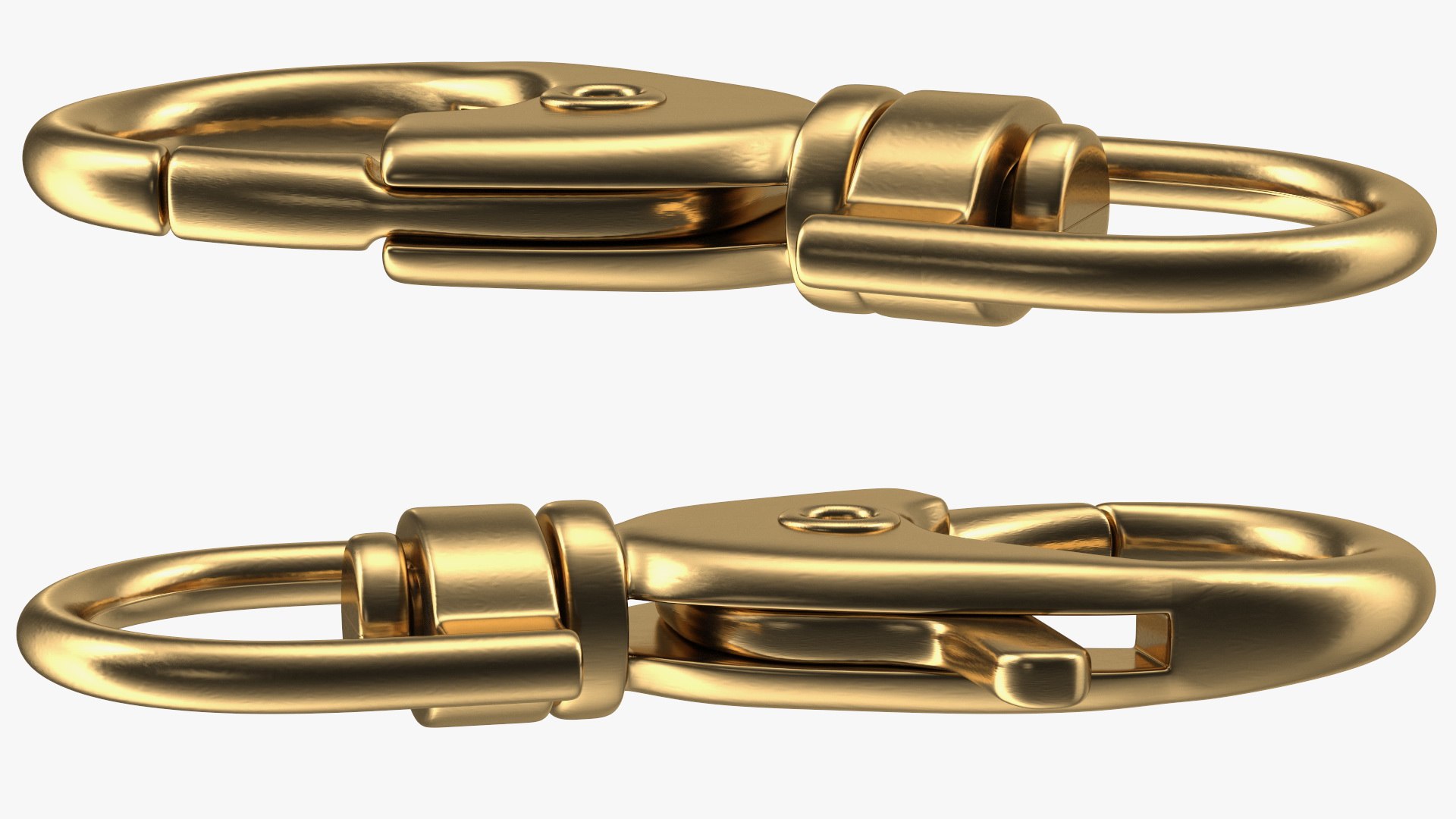 Metal Claw Clasp Gold Set 3D model - TurboSquid 1777300
