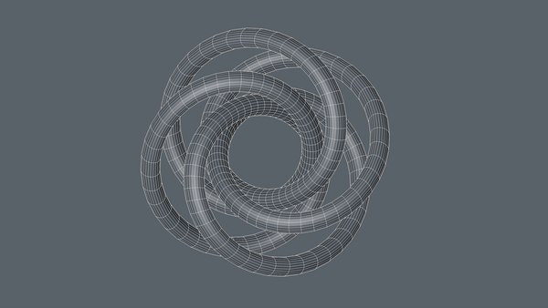 3D torus knot - TurboSquid 1327265