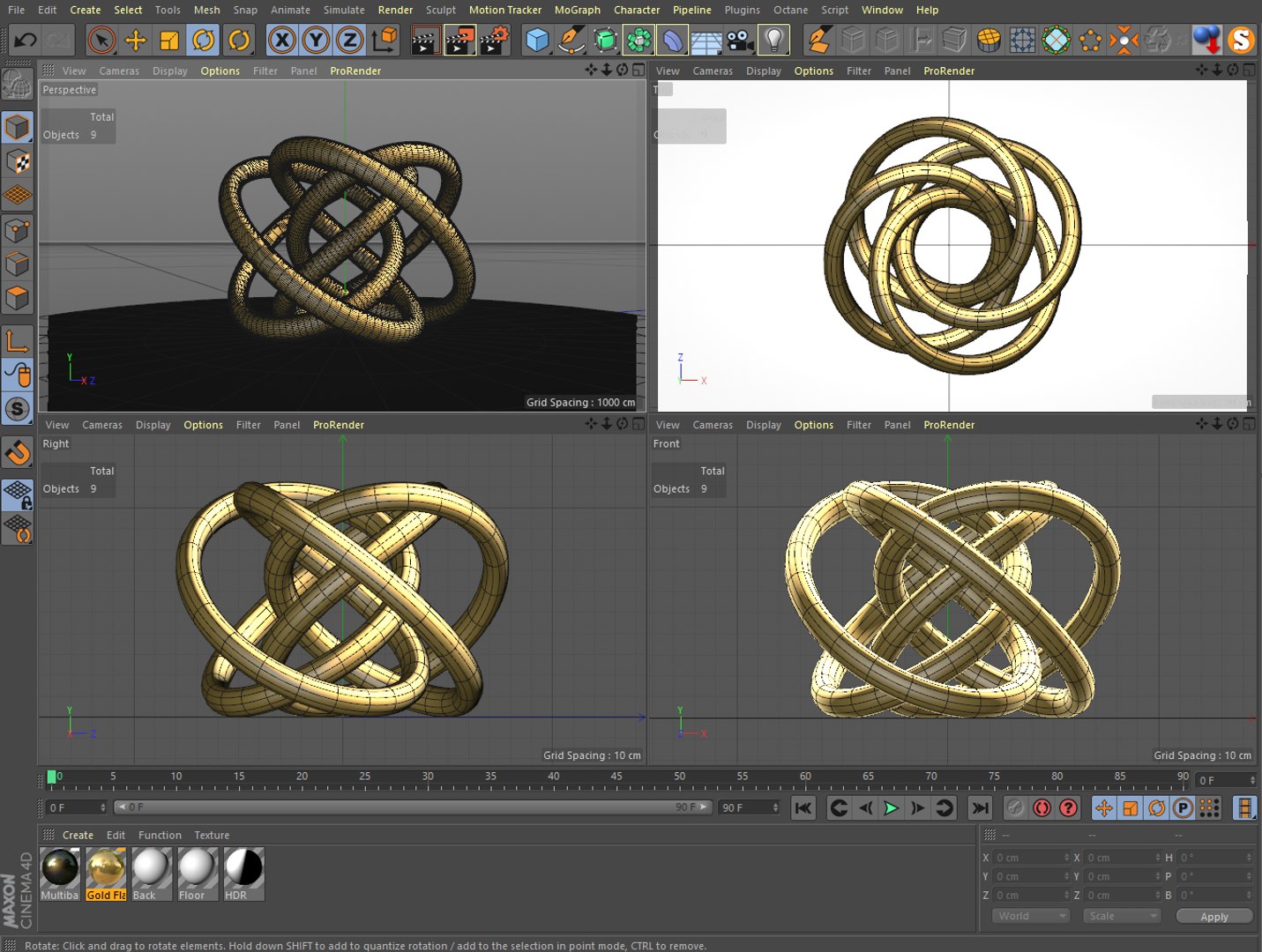 3D torus knot - TurboSquid 1327265