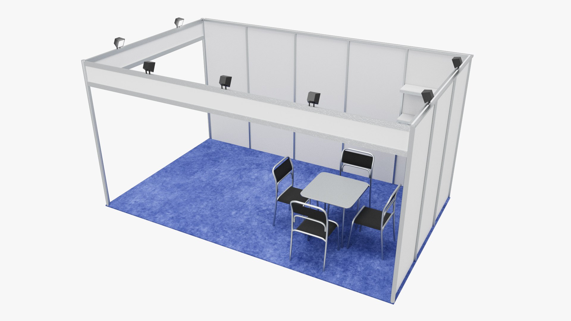 Exhibition Stand 5X3 3D Model - TurboSquid 2214340