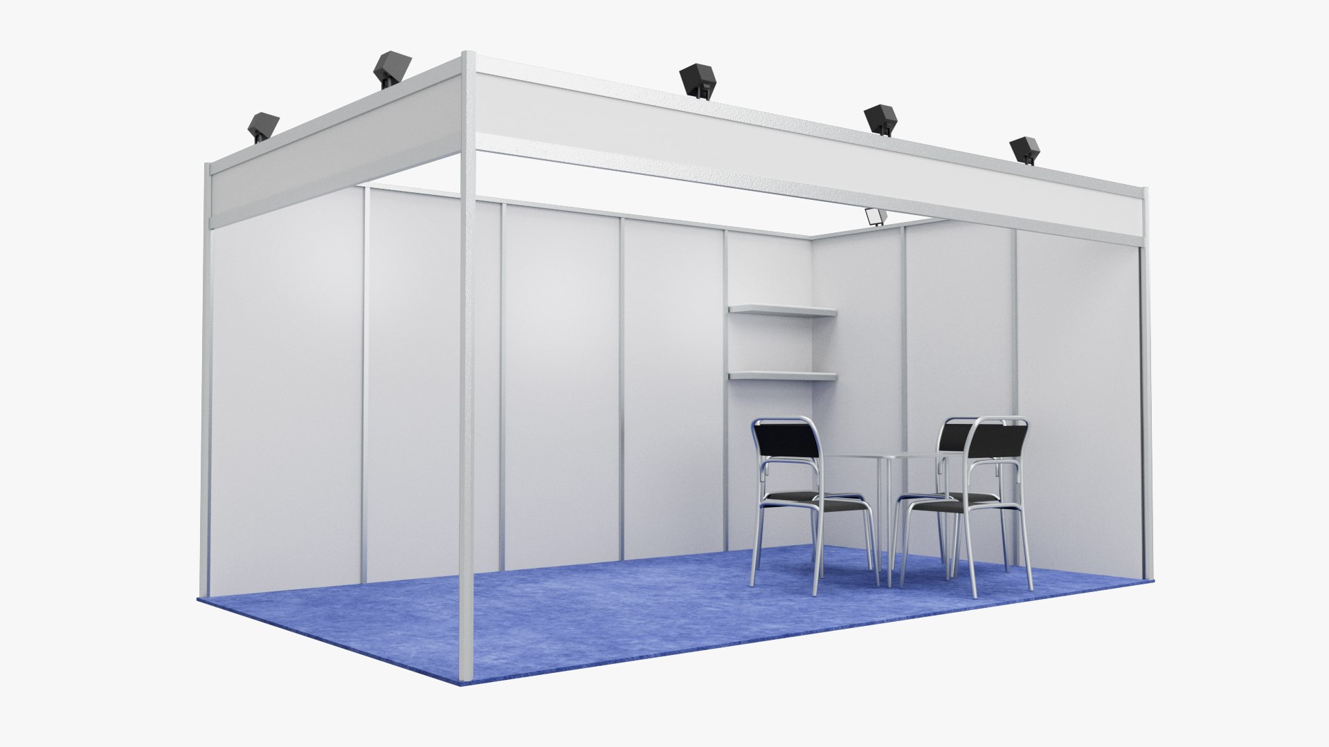 Exhibition Stand 5X3 3D Model - TurboSquid 2214340