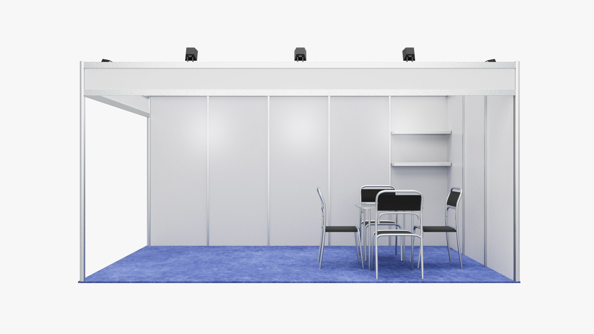 Exhibition Stand 5X3 3D Model - TurboSquid 2214340