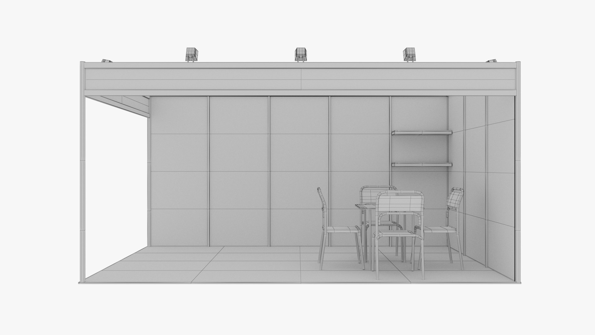 Exhibition Stand 5X3 3D Model - TurboSquid 2214340
