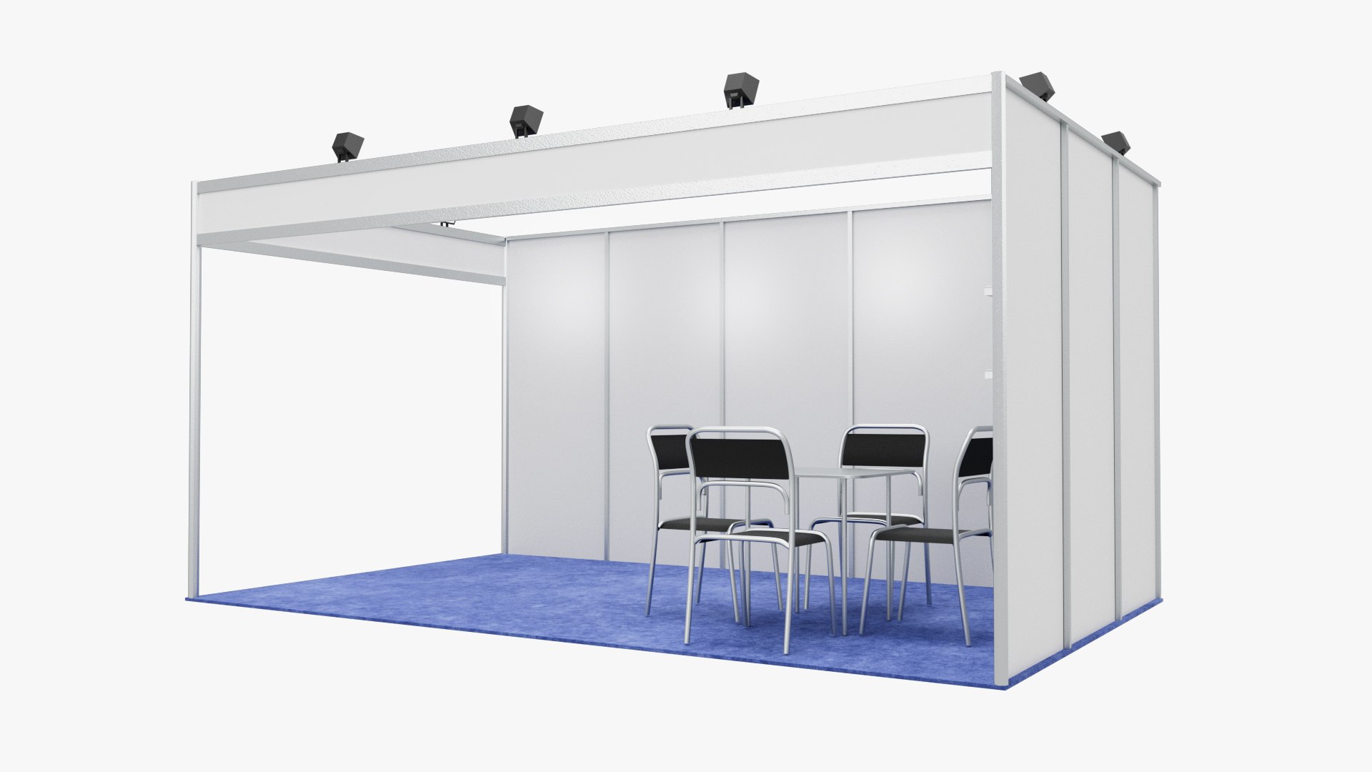 Exhibition Stand 5X3 3D Model - TurboSquid 2214340