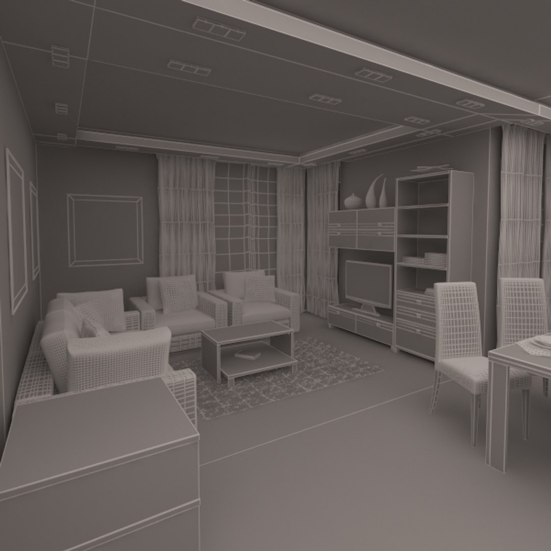 Interior Furniture 3d Obj