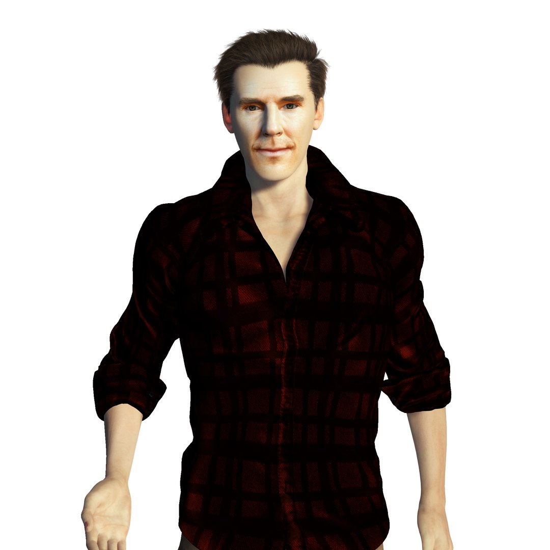 Benedict Cumberbatch 3D Rigged Model Ready For Animation 3D Model ...