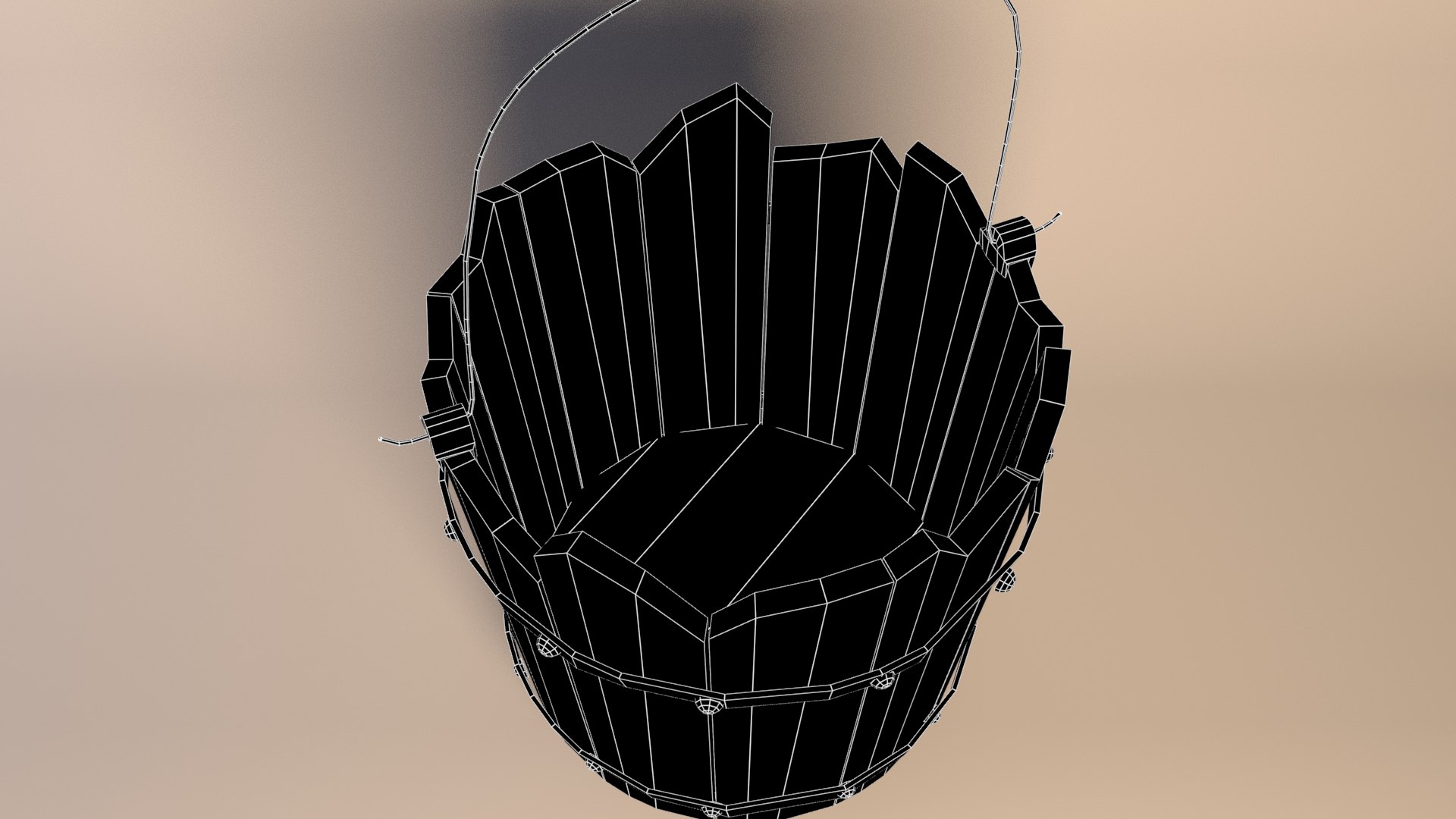 3D Model Simple Wooden Bucket - TurboSquid 1576468