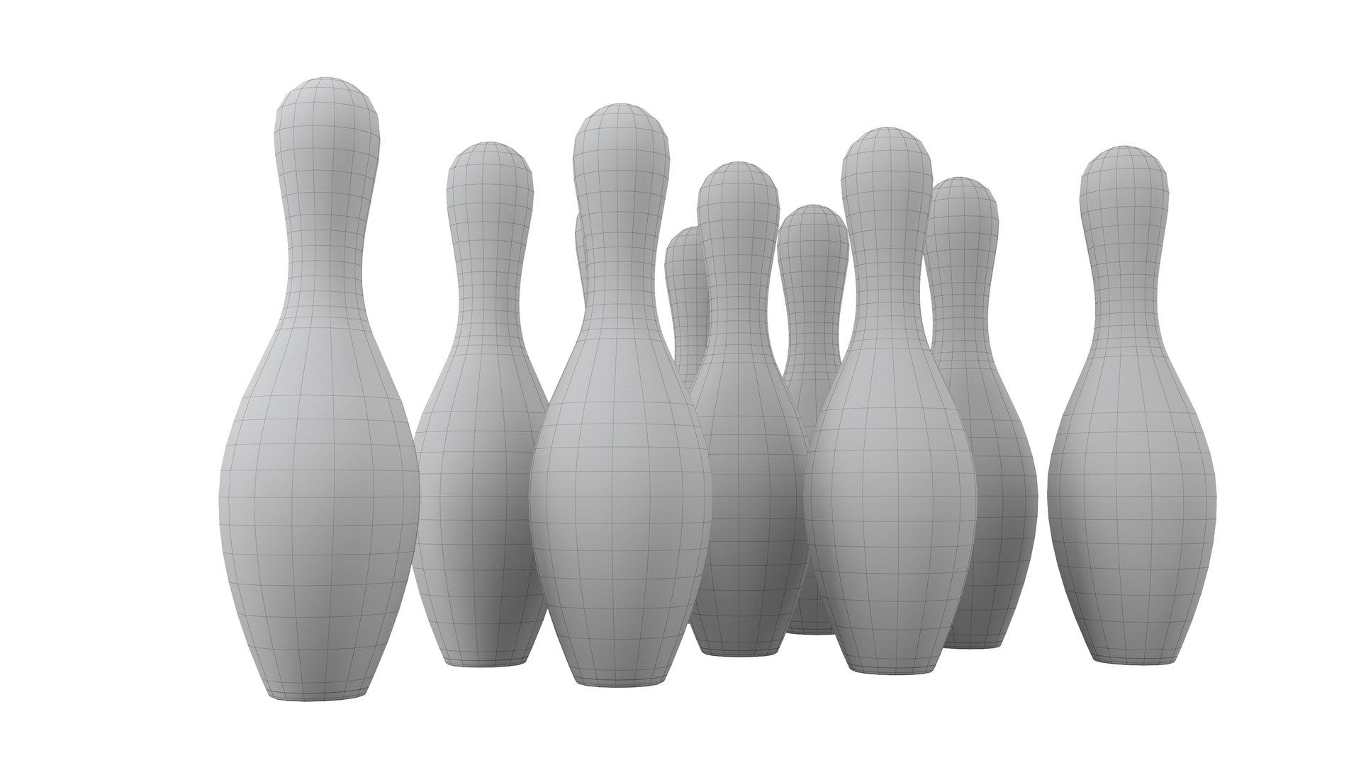 Bowling Pins 3D - TurboSquid 1487641