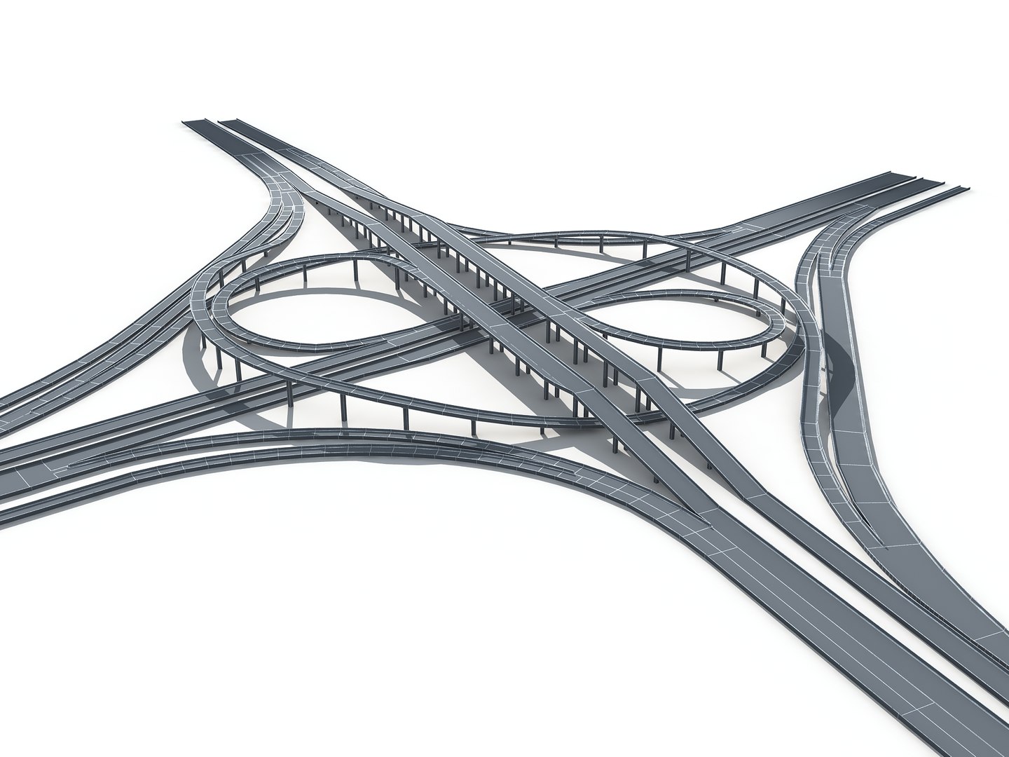 3D Model Viaduct Highway - TurboSquid 1514336
