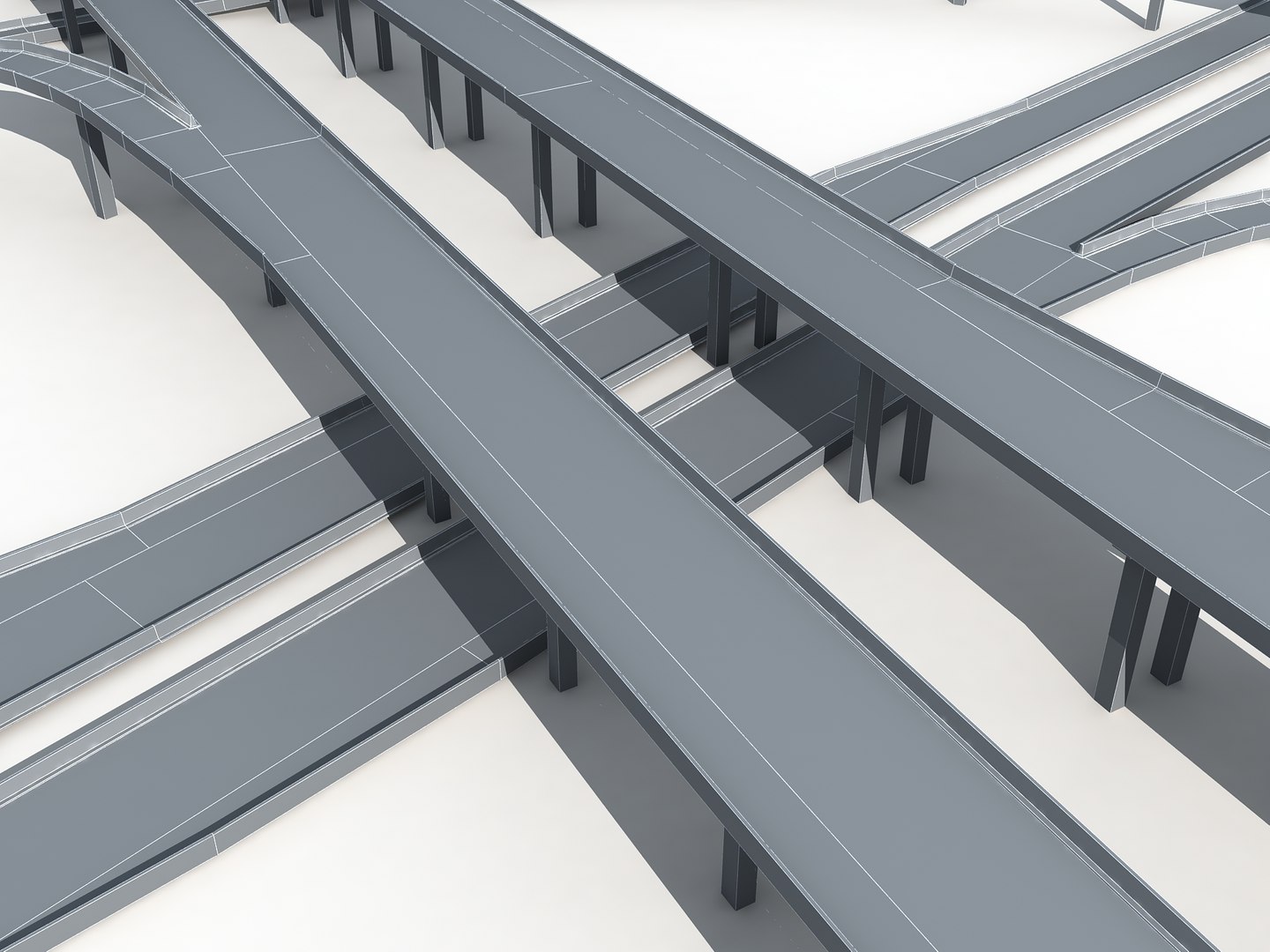 3D Model Viaduct Highway - TurboSquid 1514336