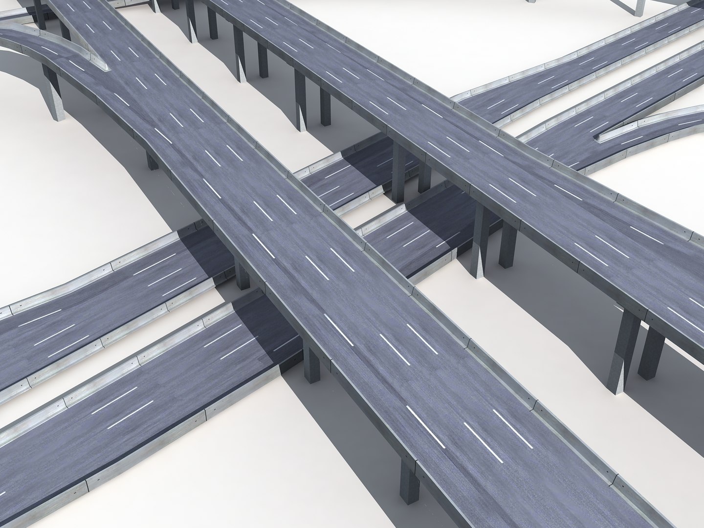 3D Model Viaduct Highway - TurboSquid 1514336
